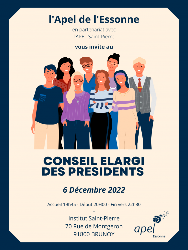 Conseil élargi des présidents – APEL Départementale de l'Essonne